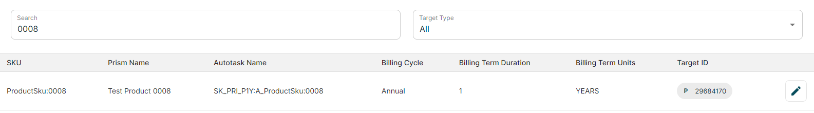 Product Mapping – Crayon Billing Sync